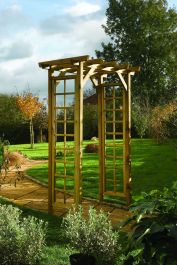 Wooden Square Top Arch | Garden Arches | WM James & Co.